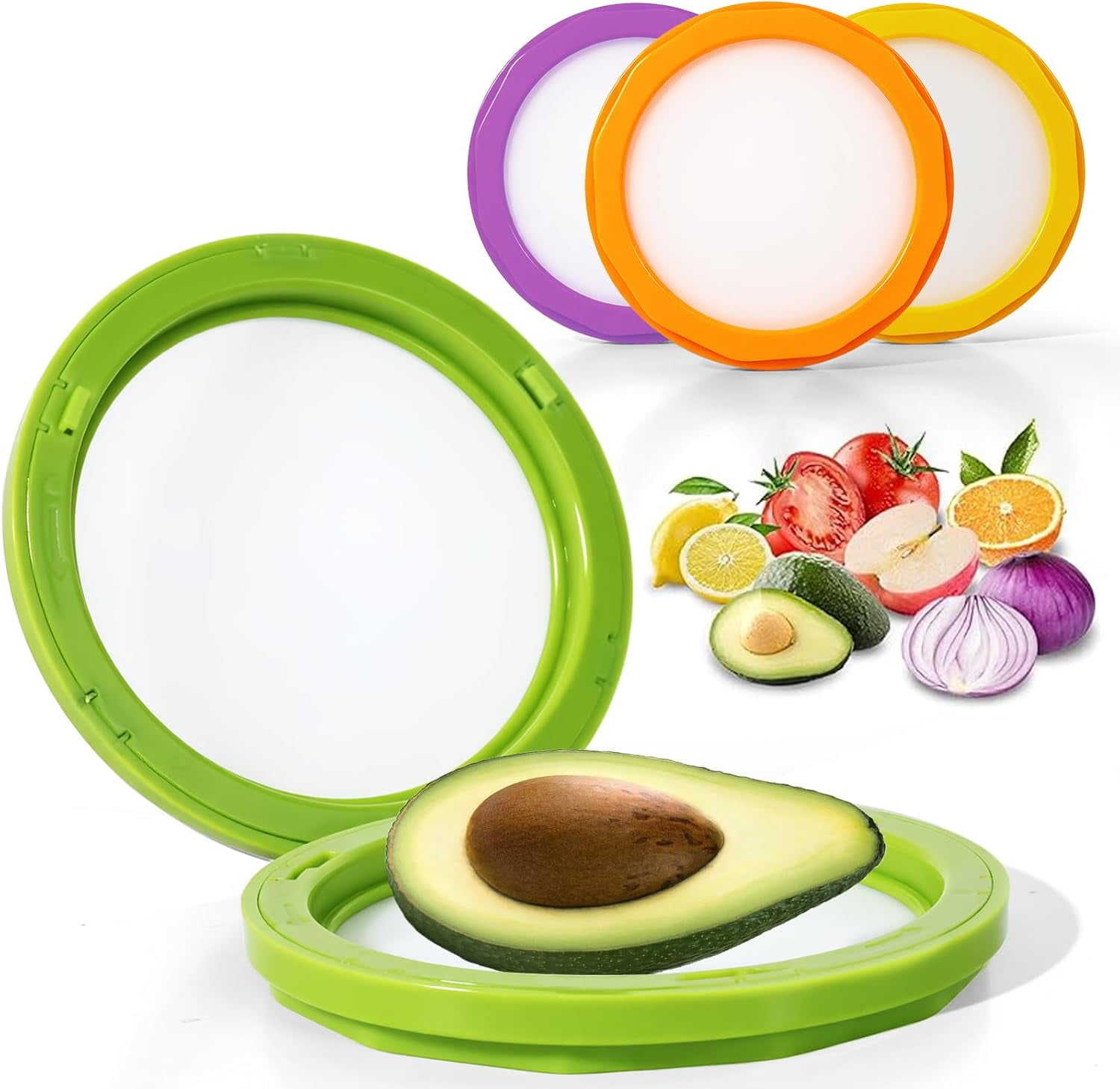 Avocado Saver, 4-Piece Reusable Avocado Storage Container, Extends ...