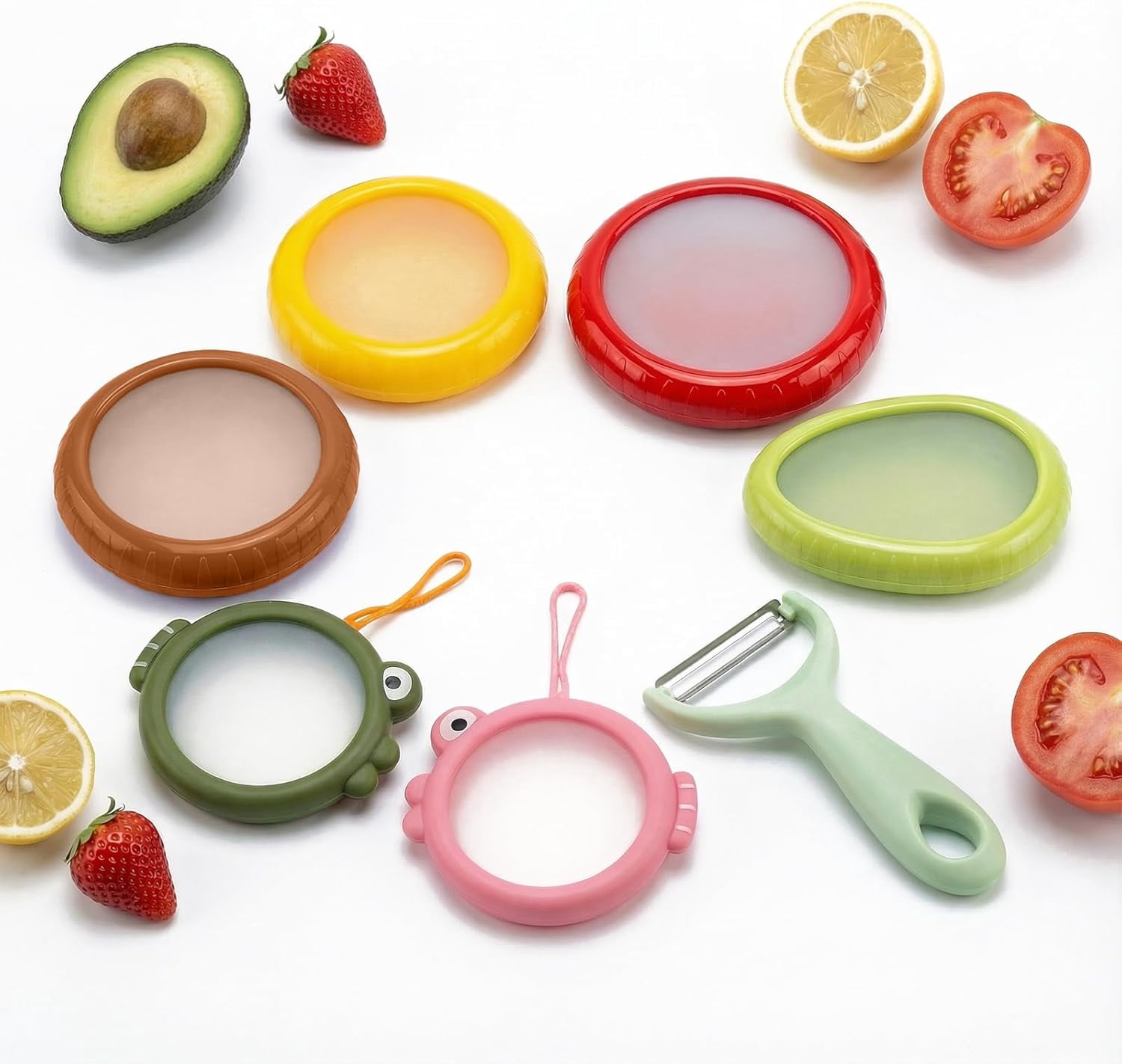 Avocado Saver And Tomato Holder 4 Set - Holder Reusable Food Savers ...