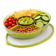 Avocado-Shaped Divided Serving Tray with Removable Compartments and ...