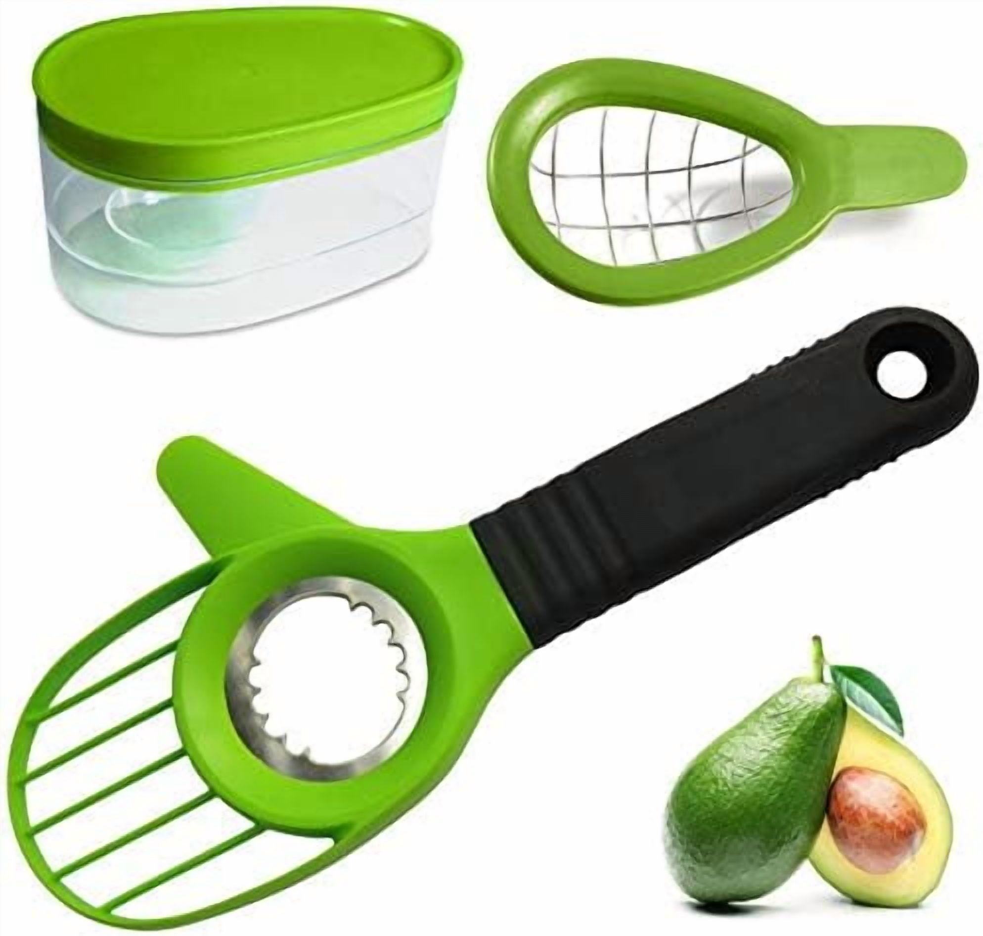 Avocado Slicer 3 Piece Set - Avocado Slicer Tool, Cutter, Knife, Peeler ...