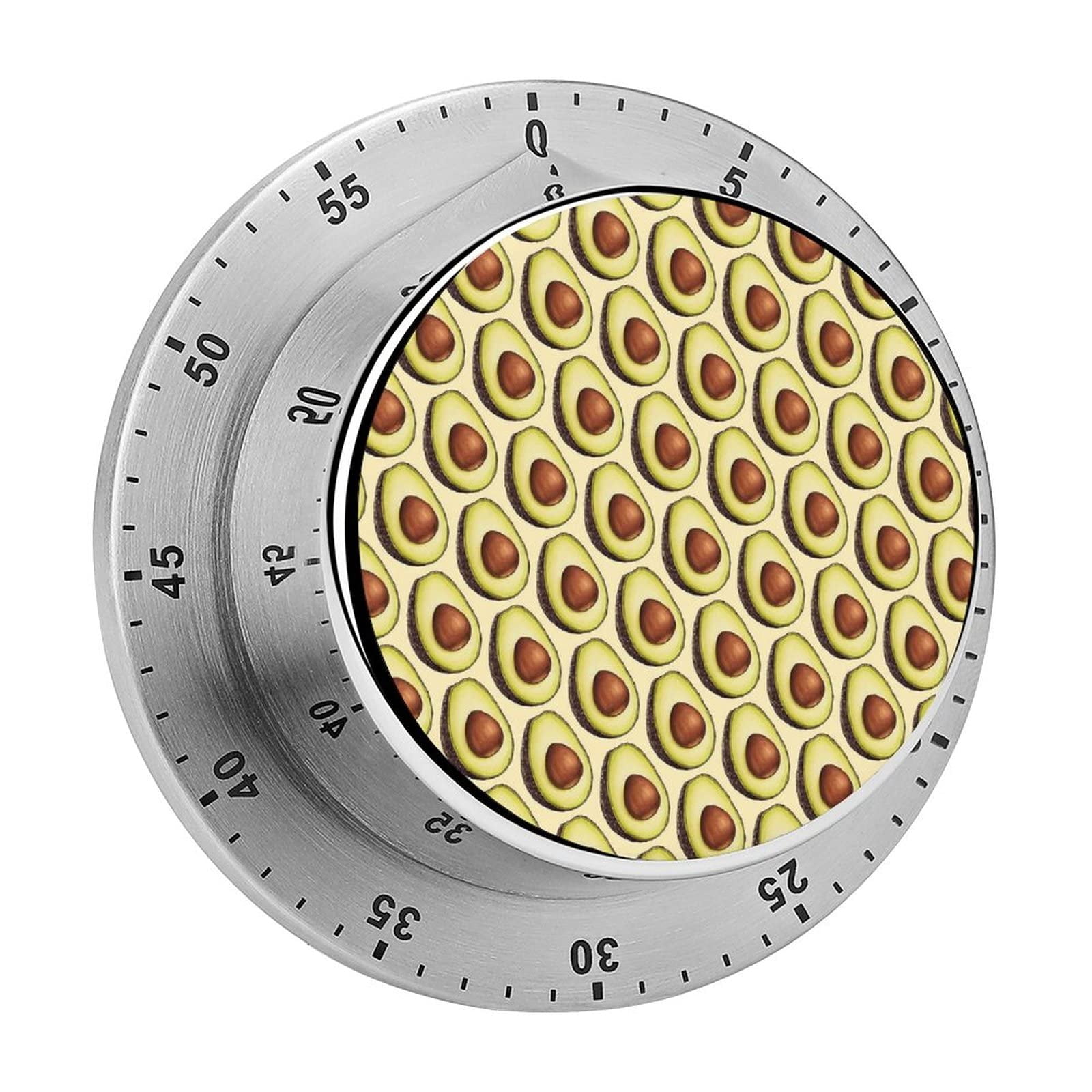 Avocado Stainless Steel Mechanical Wind Up Countdown Timer for ...