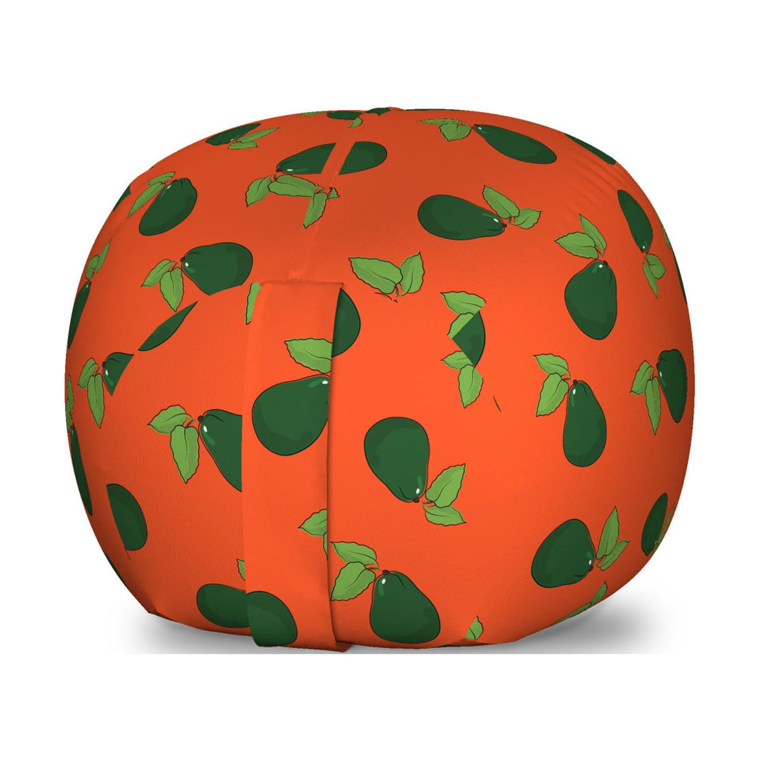 Avocado Storage Toy Bag Chair, Comic of Avocados Scattered on Plain ...