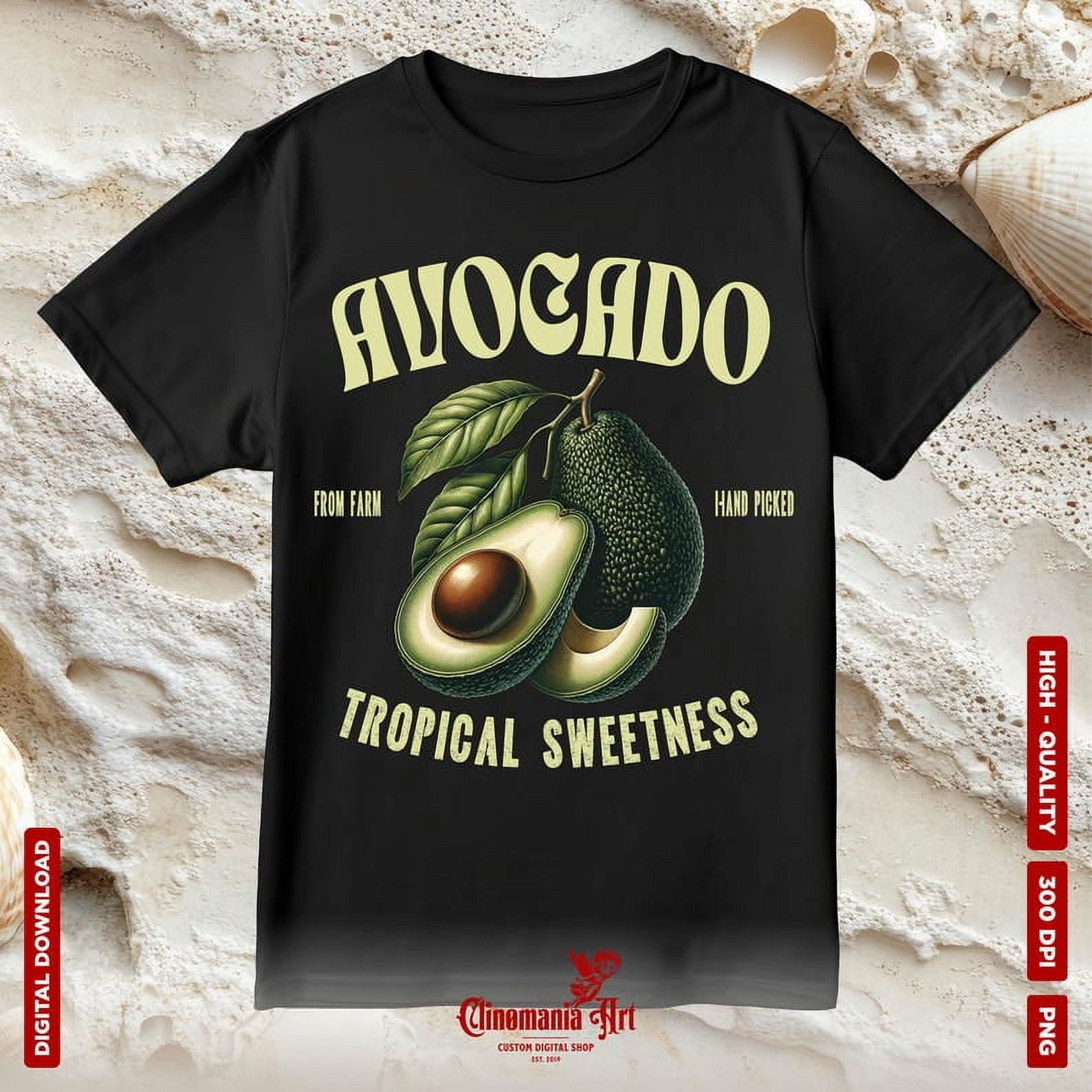 Avocado T-Shirt, Exotic Fruit Lover Shirt, Vintage Avocado Tee ...