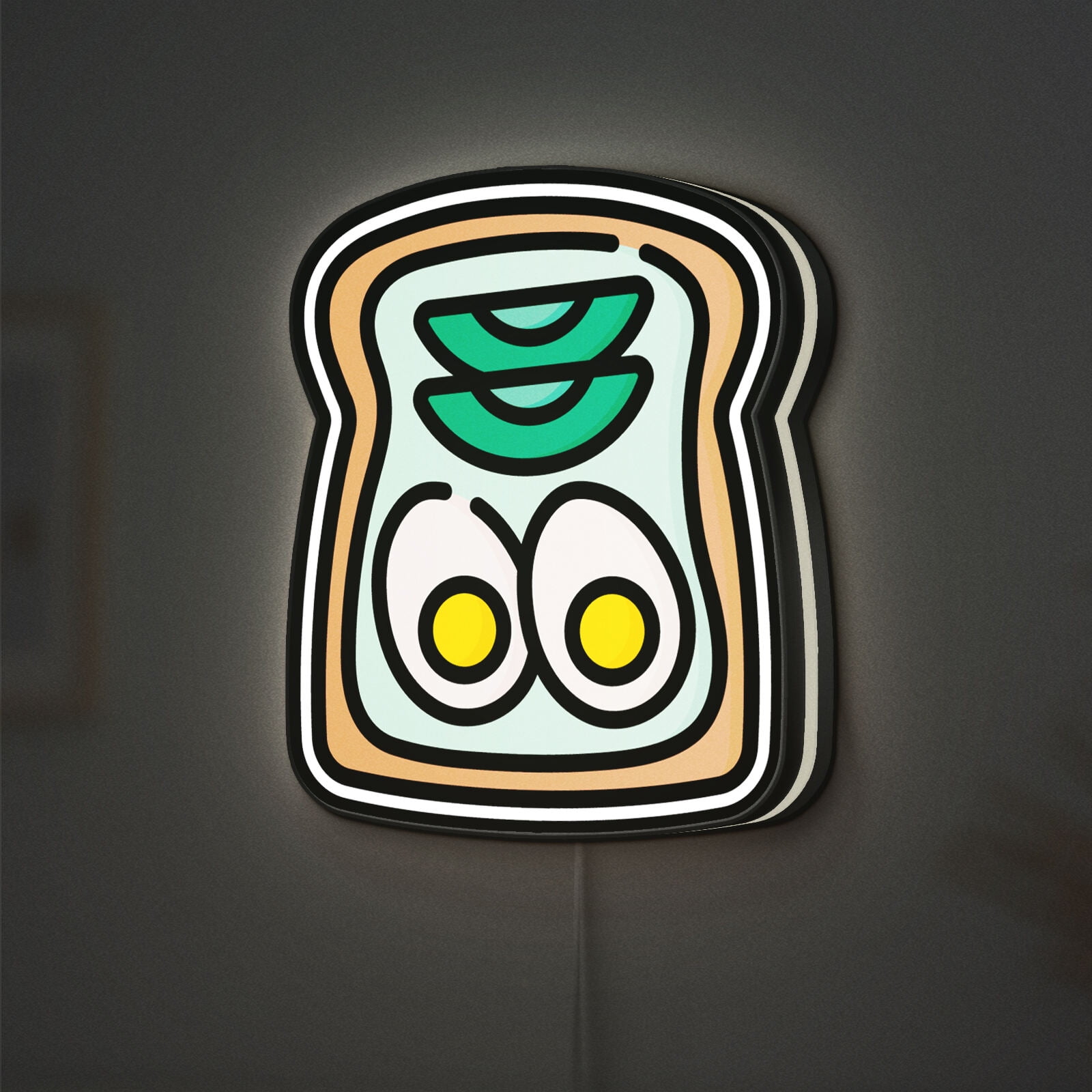 Avocado Toast 3D Novelty Light Box, Trendy Kitchen Decor for Brunch ...