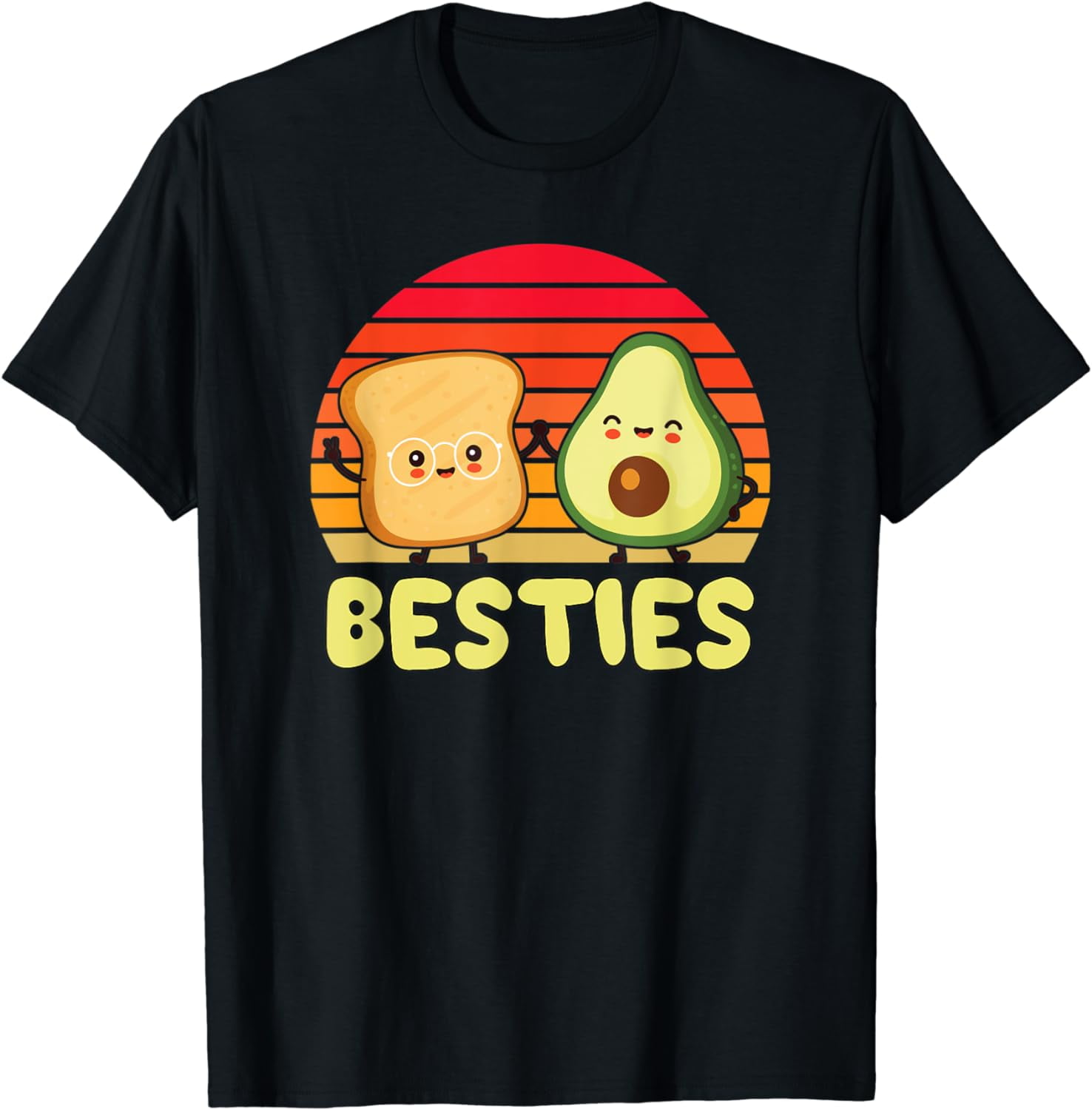 Avocado Toast Besties Cute Best Friends T-Shirt - Walmart.com