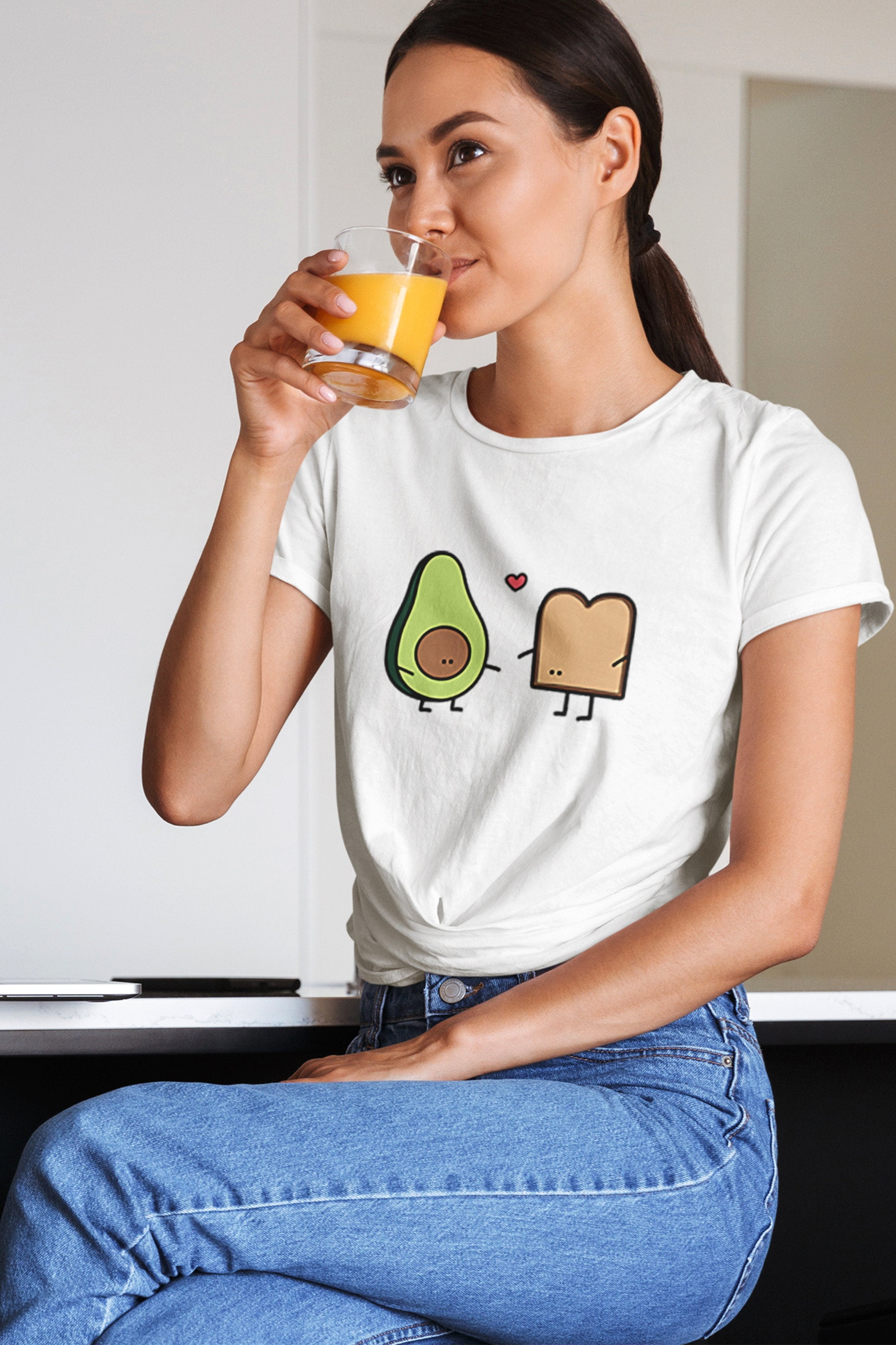 Avocado Toast Love T-Shirt - Avocado Addict - Funny Tshirt - Couple ...