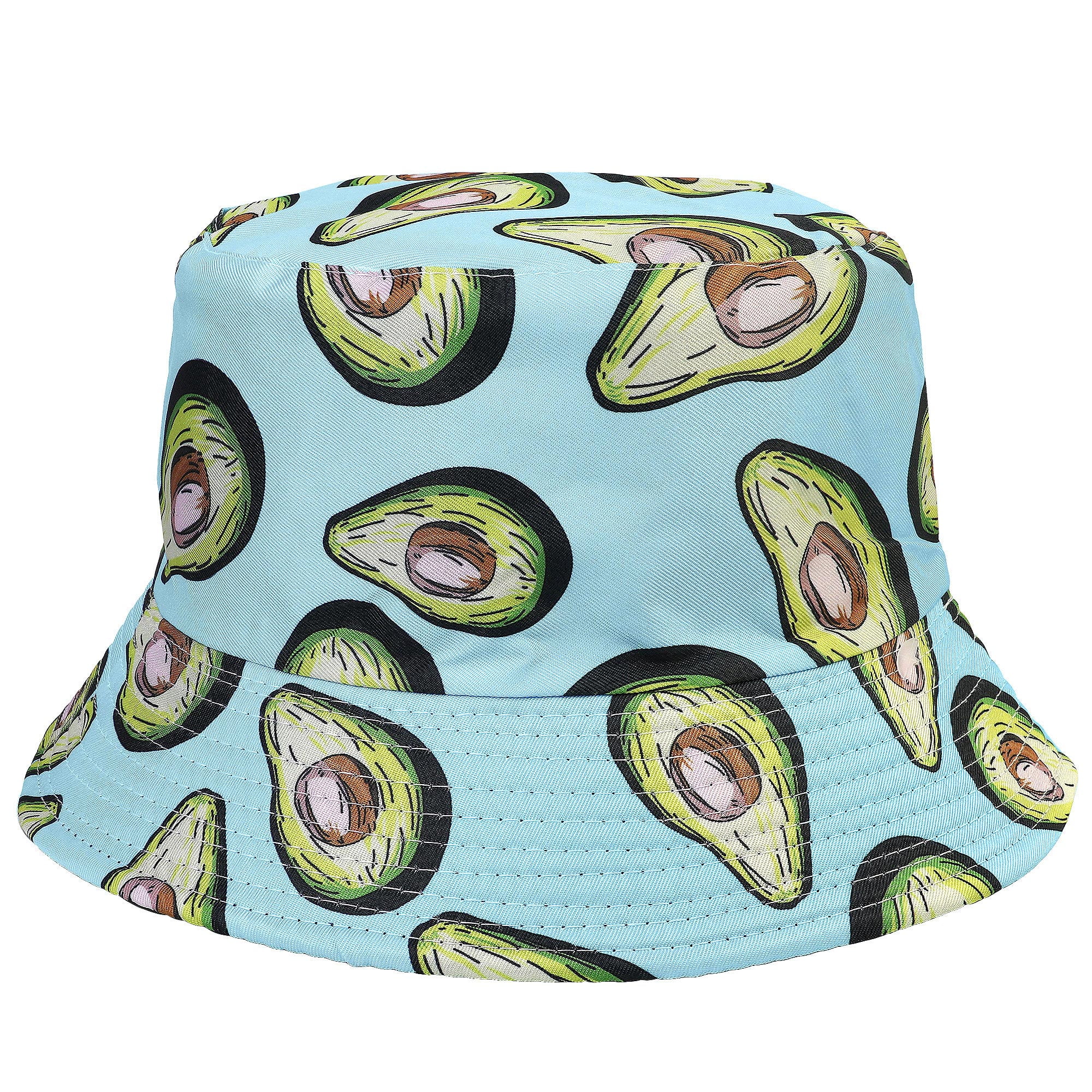 Avocado Women Reversible Bucket Hat Summer Travel Lightweight Foldable ...