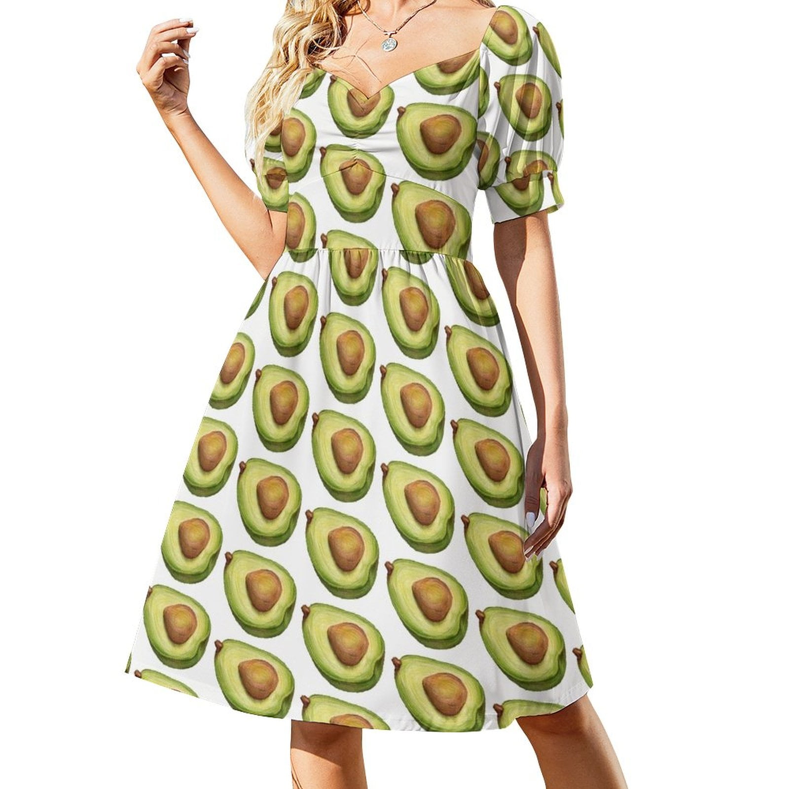 Avocado. color pencil Sleeveless Dress dress for women - Walmart.com
