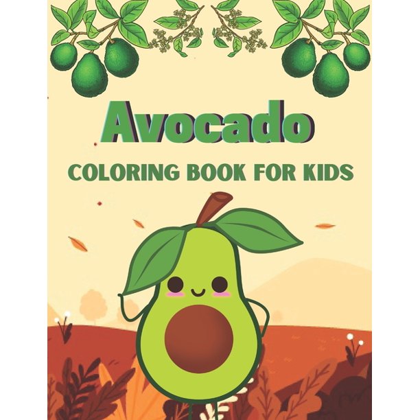 avocado coloring book