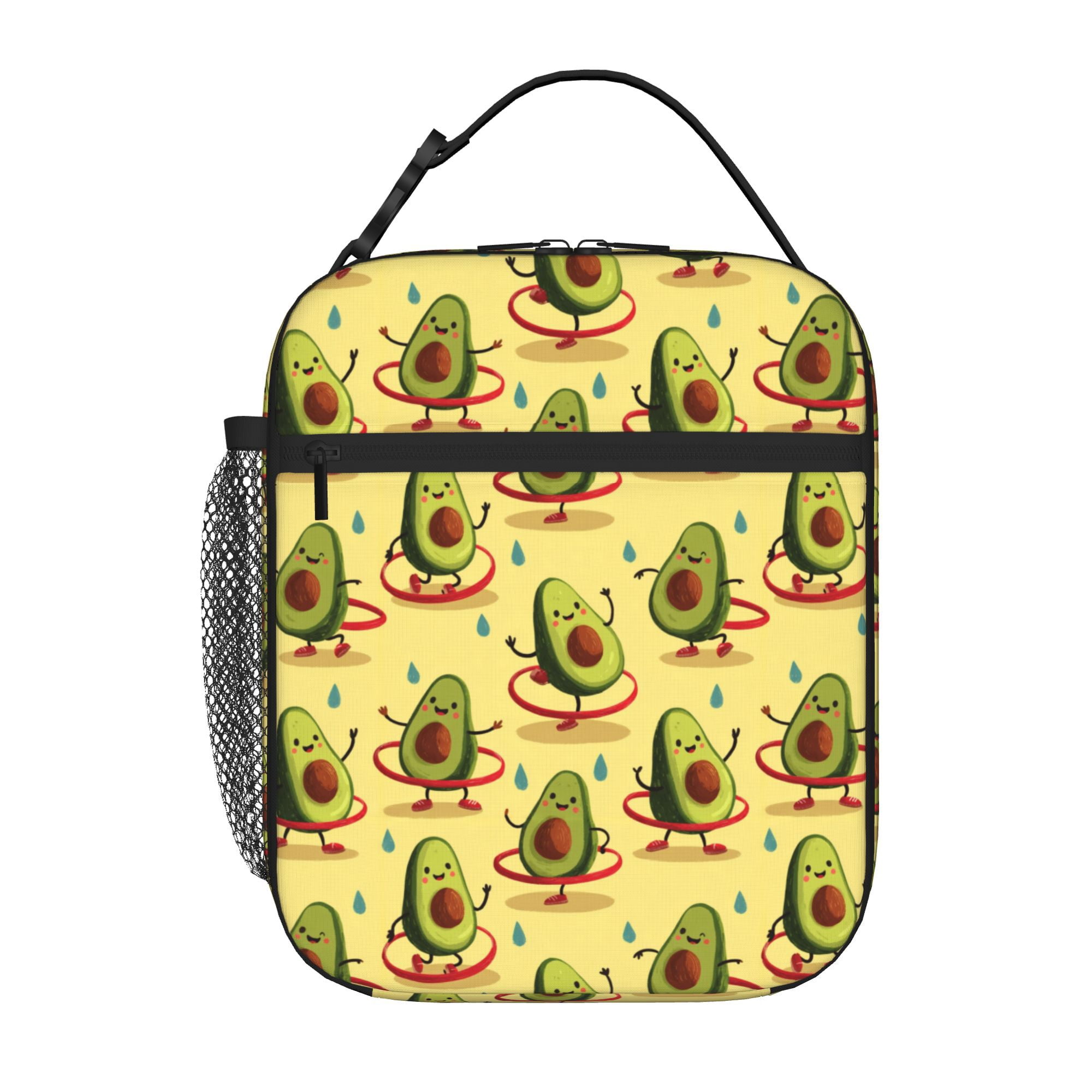 Avocado hula hoop fun Lunch Bag, Insulated Lunch Bag, Portable Lunch ...
