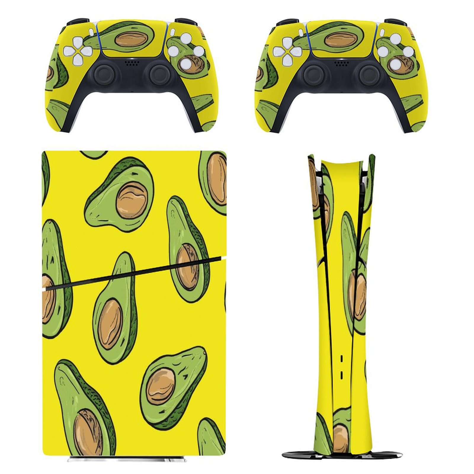 Avocado，yellow PS5/PS5 Slim Digital Disc Skin Sticker For Console And ...