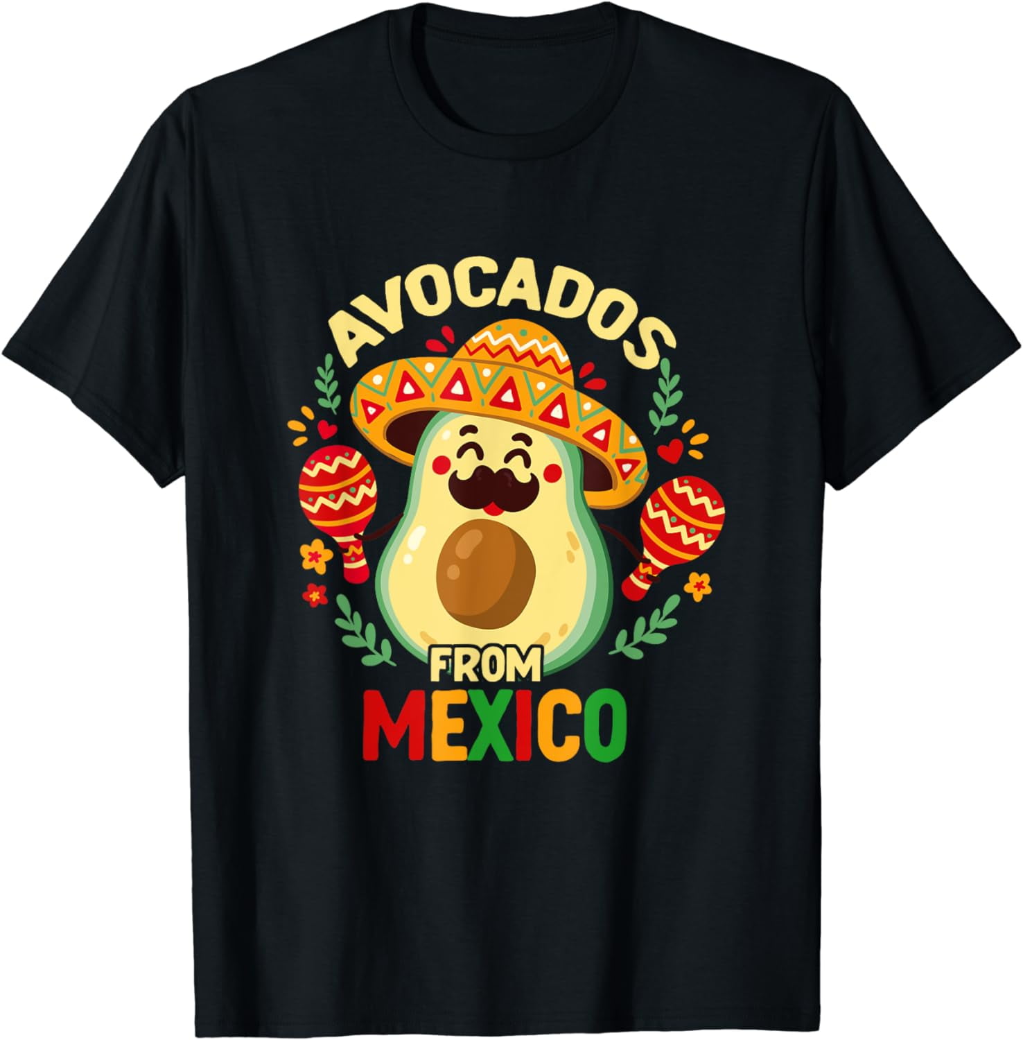 Avocados From Mexico Mexican Day Flag Avocado Costume T-Shirt - Walmart.com