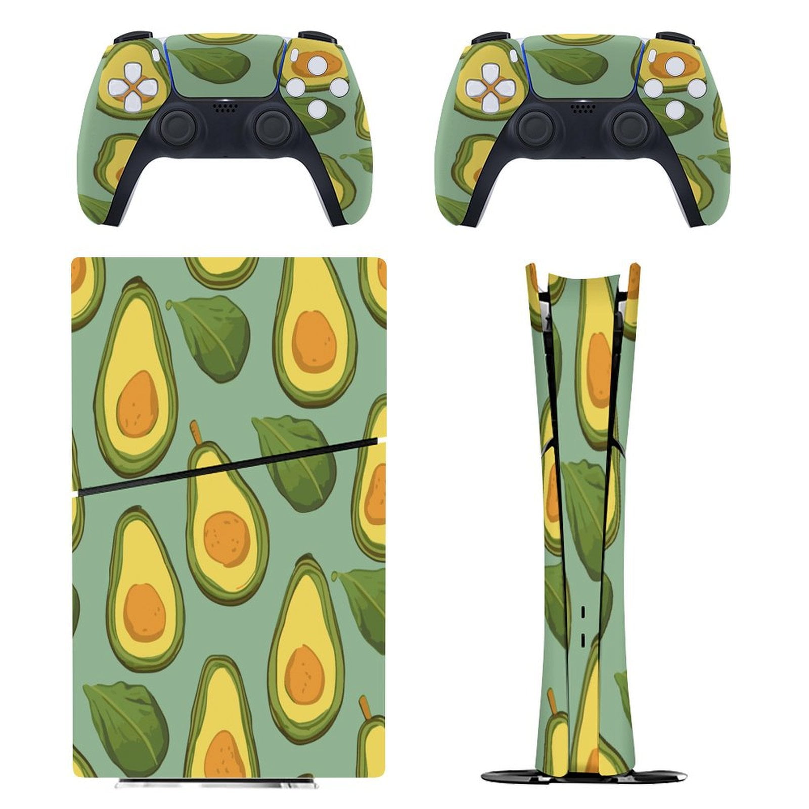 Avocados, Green PS5/PS5 Slim Digital Disc Skin Sticker For Console And ...