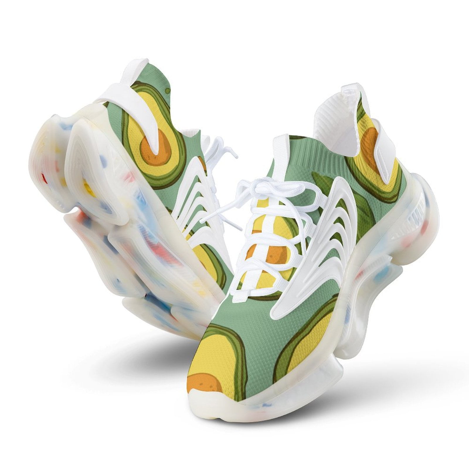 Avocados, Green Walking Shoes for Men Woman Lightweight Tennis Fashion ...