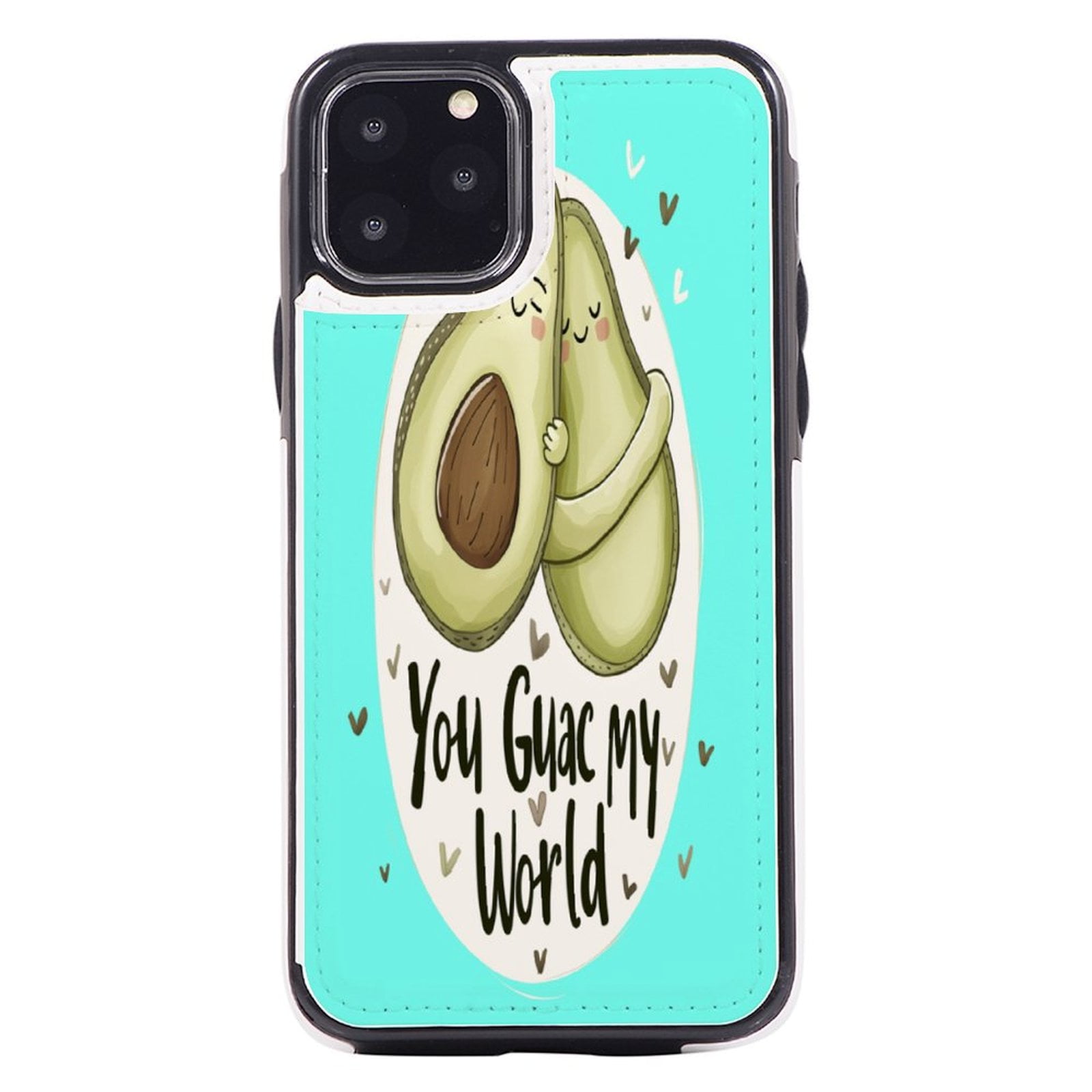 Avocados, Hug Leather Wallet Case for iPhone 16 15 14 13 12 11 Pro Max Wallet Case Card Holder ...