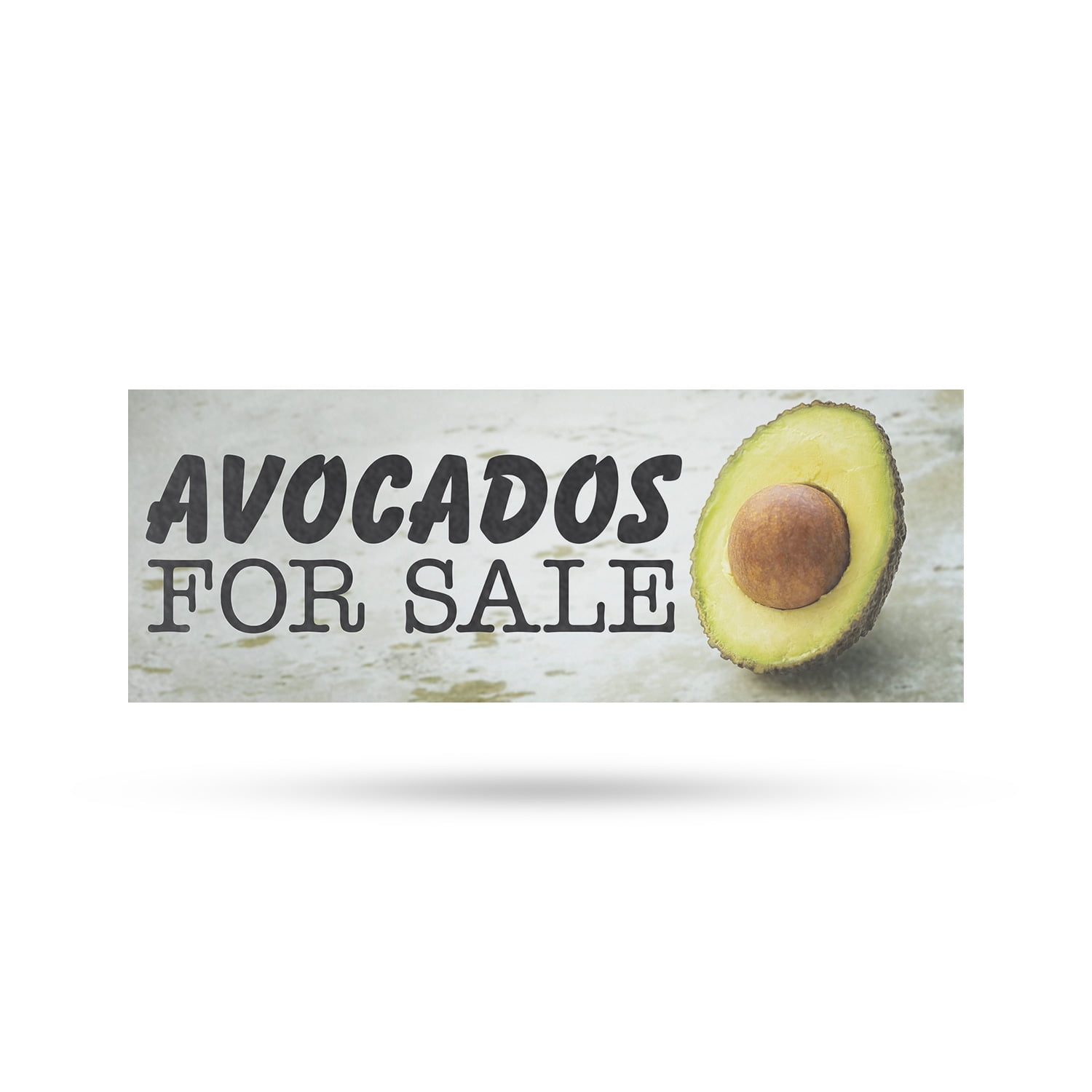 Avocados for Sale Vinyl Decal 36 Inch x 14 Inch Weatherproof Heavy-Duty ...