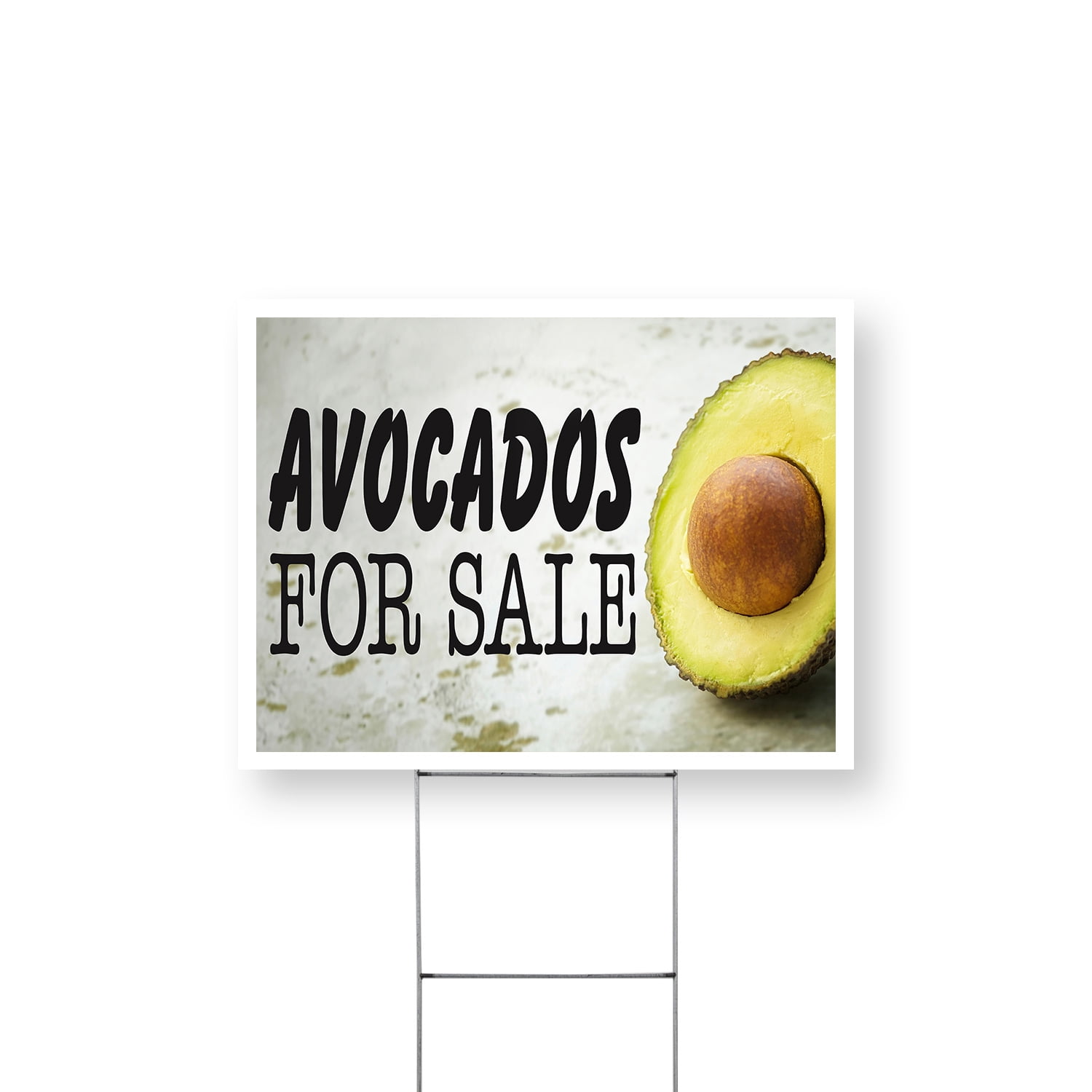 Avocados for Sale Yard Sign 12 Inch x 16 Inch Double Sided Weatherproof ...