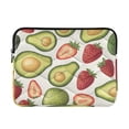 Avocados Strawberries Hand Drawn Quilted Laptop Protective Cases ...