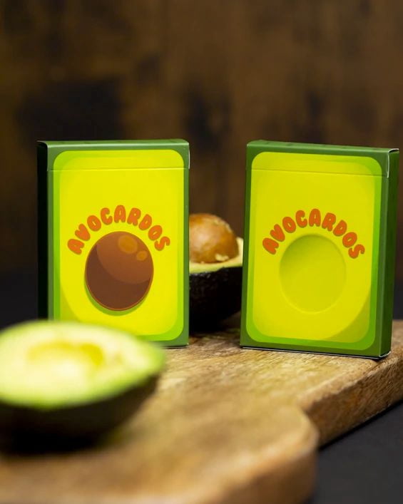 Avocardo (Avocado Seed Edition) Playing Cards by Organic Playing Cards ...