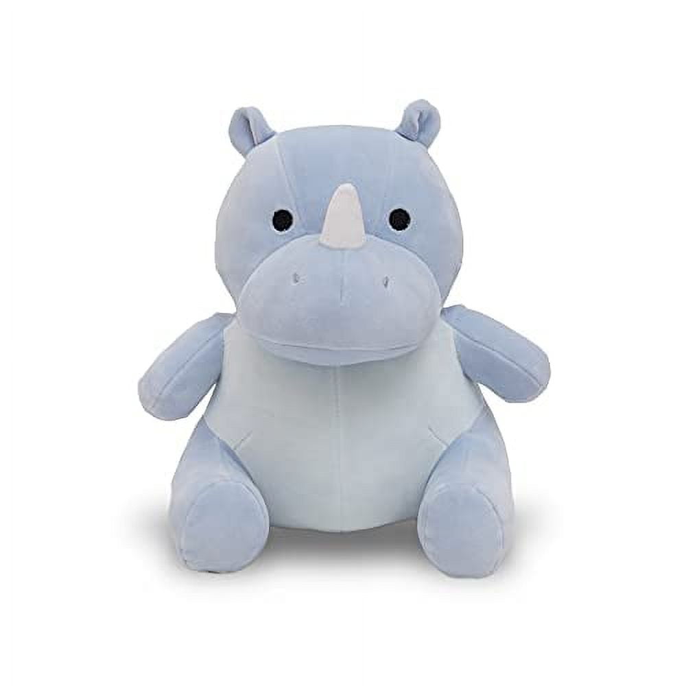 Avocatt 10 Inches Blue Rhino Plush Kids Fluffy Stuffed Animal - Cute ...