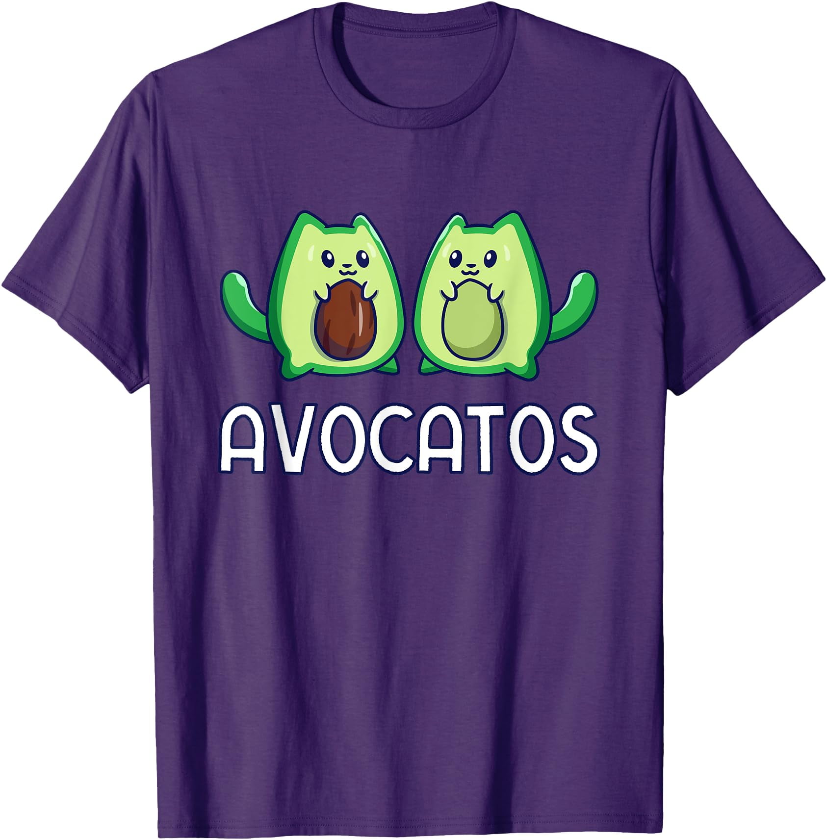Avogato Avocado Cat Vegan Cat Fruit Unisex T-Shirt for Men Women Kids ...