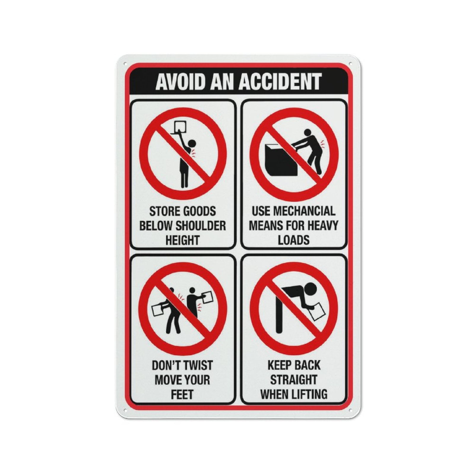 Avoid An Accident Sign For House 12" X 8" Yard Sign, Premium Aluminum ...