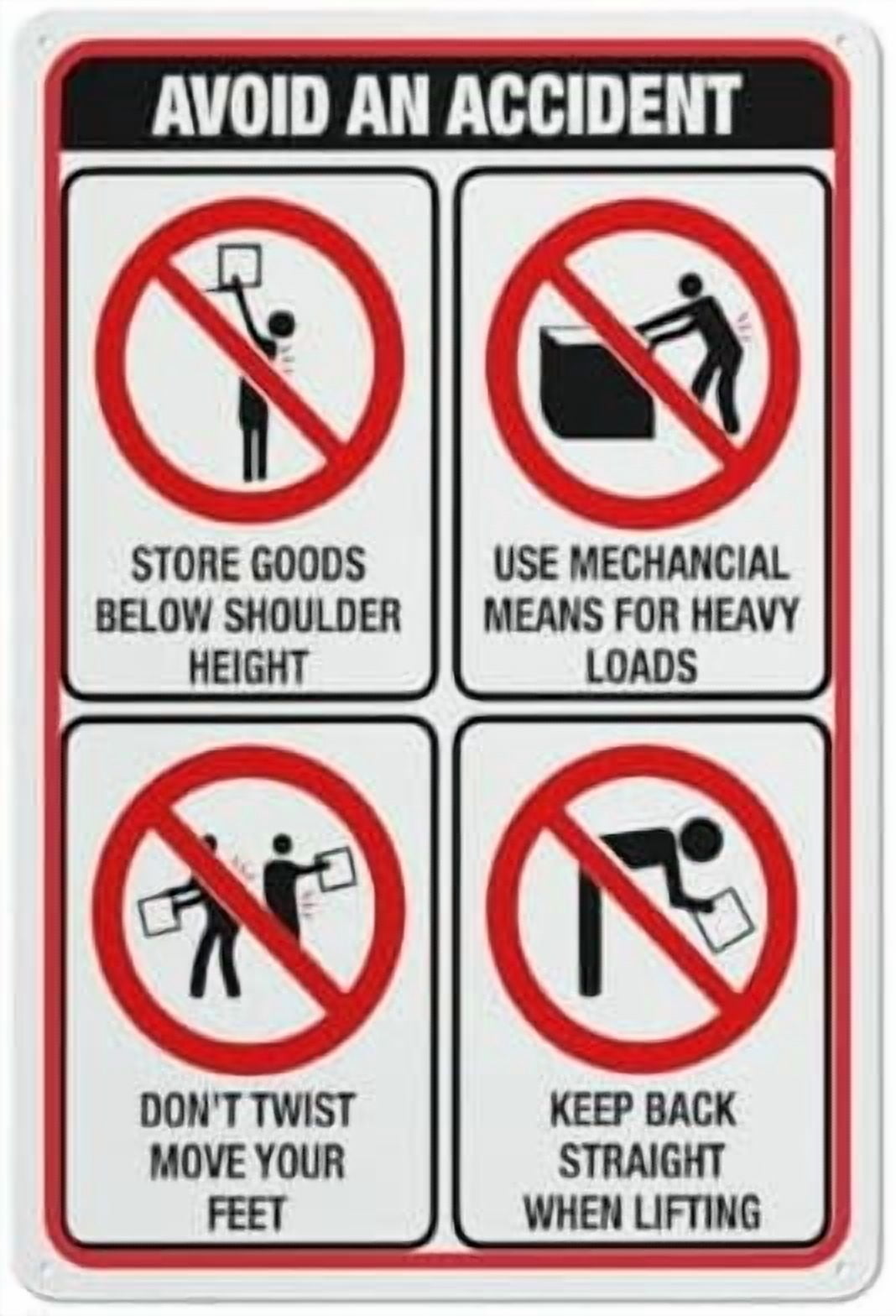 Avoid An Accident Sign For House 12" X 8" Yard Sign, Premium Aluminum ...