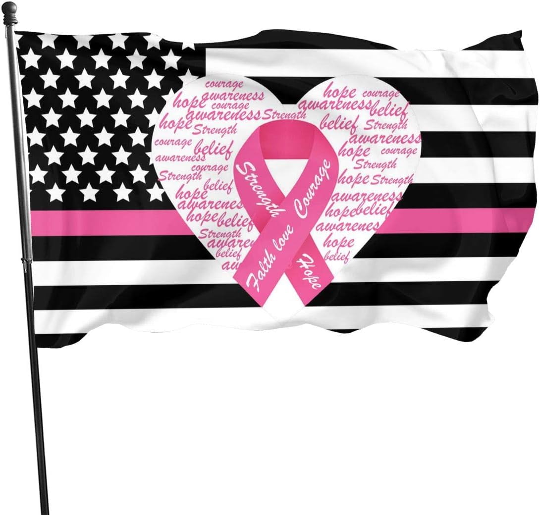 Avoid Breast Cancer Awareness Pink Ribbon Flag Outdoor Publicity Hope ...