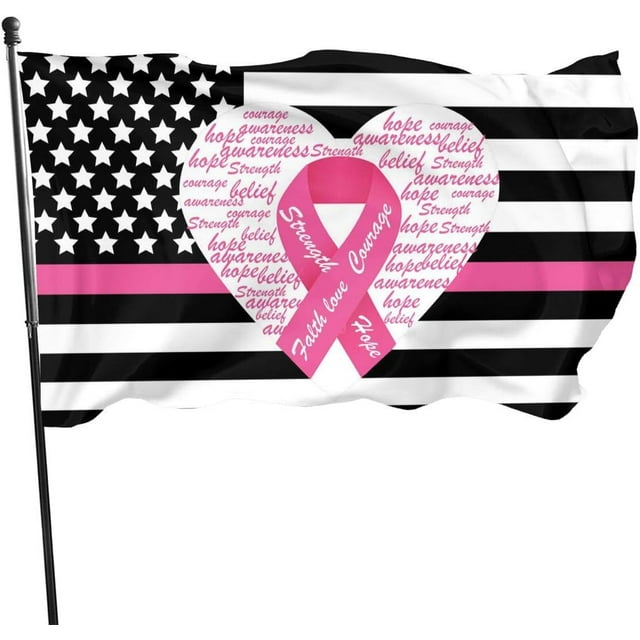 Avoid Breast Cancer Awareness Pink Ribbon Flag Outdoor Publicity Hope ...