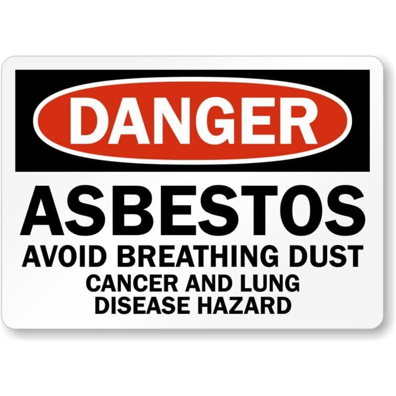 Avoid Breathing Dust Danger Weatherproof Metal Sign Size: 16 x 12 Inch ...