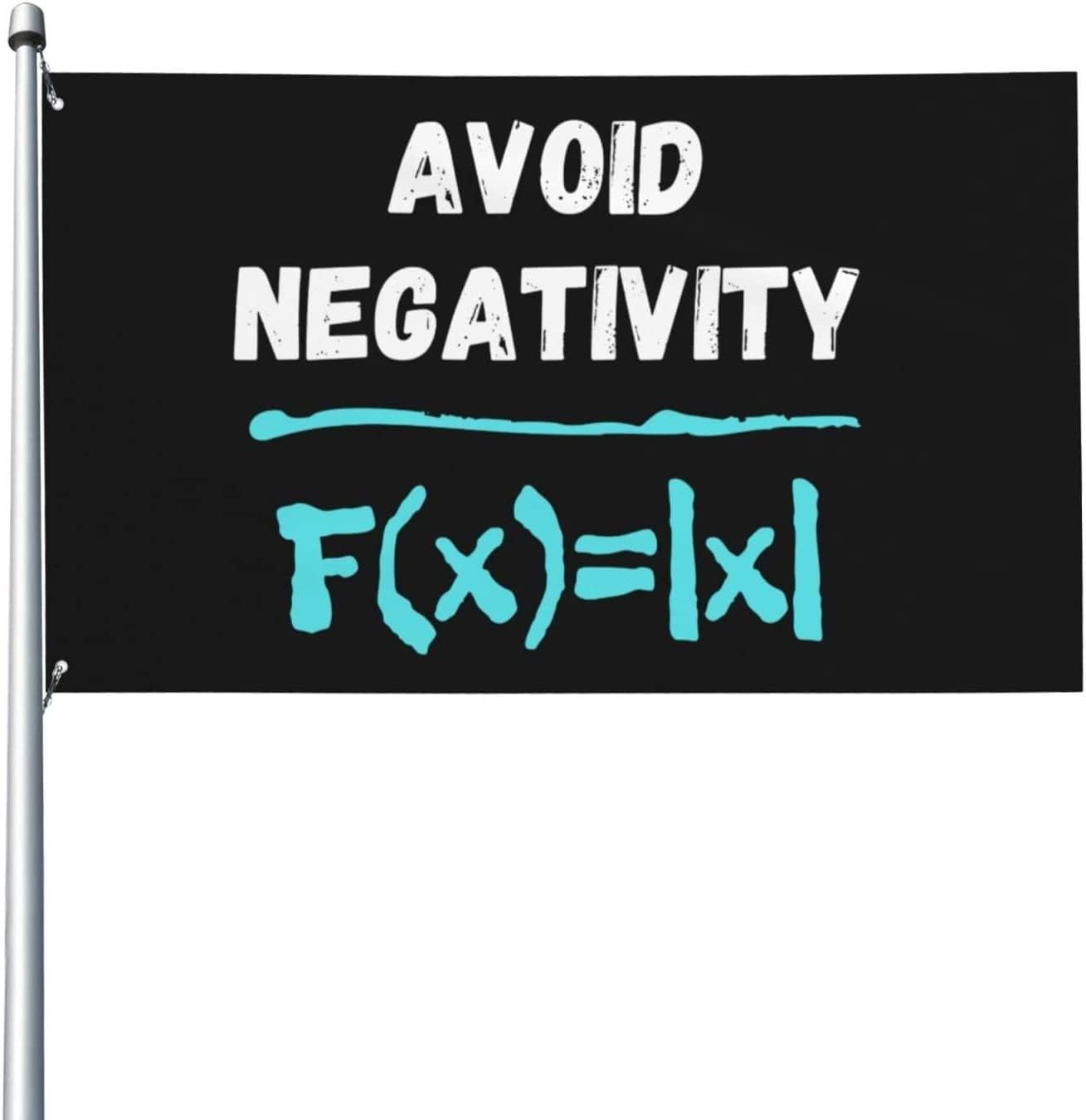 Avoid Negativity Math Equation Funny Teacher Garden 3x5 FT Flag Outdoor ...