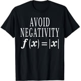 Avoid Negativity Math Equation Teacher Funny Gift Men Women T-Shirt ...
