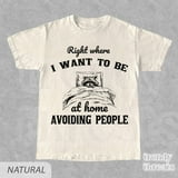 Avoiding People Retro Raccoon T-Shirt Funny Raccoon Shirt Unisex Meme ...