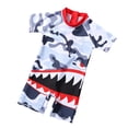 Avolia Boys Kids Swimsuit One Piece Rash Guard Polyester Quick Dry ...