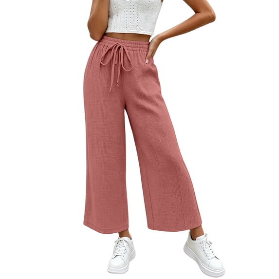 Avolia Casual Pants Relaxed Fit Straight Leg Polyester Trousers ...