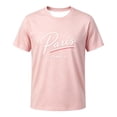 Avolia Men Graphic Tee Round Neck Short Sleeve Slim Tailored Polyester ...