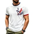 Avolia Men Graphic Tee V-Neck Short Sleeve Athletic Cut Quick-Drying ...
