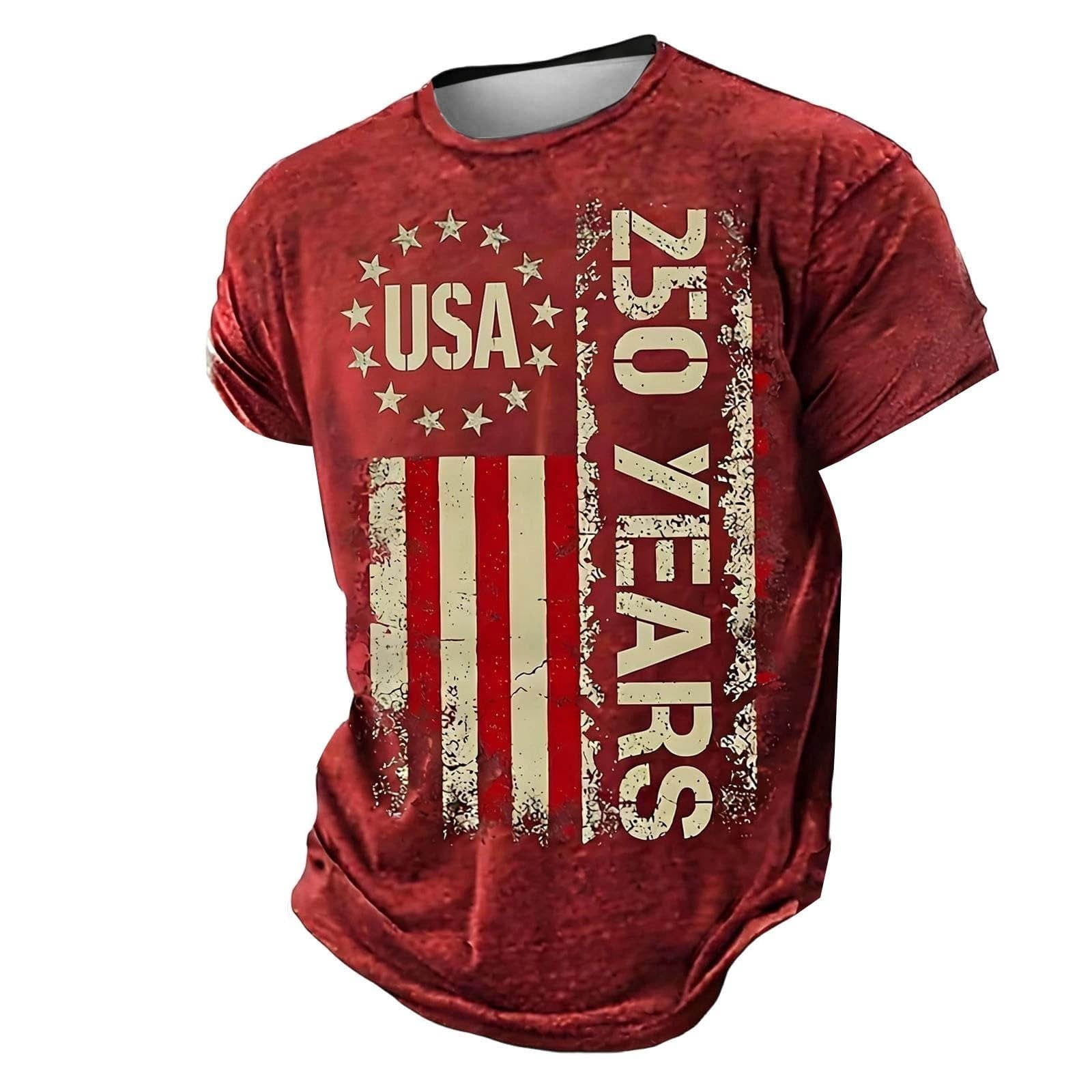 Avolia Men's Casual Graphic Print T-Shirt Summer Clothes Unisex Tee ...
