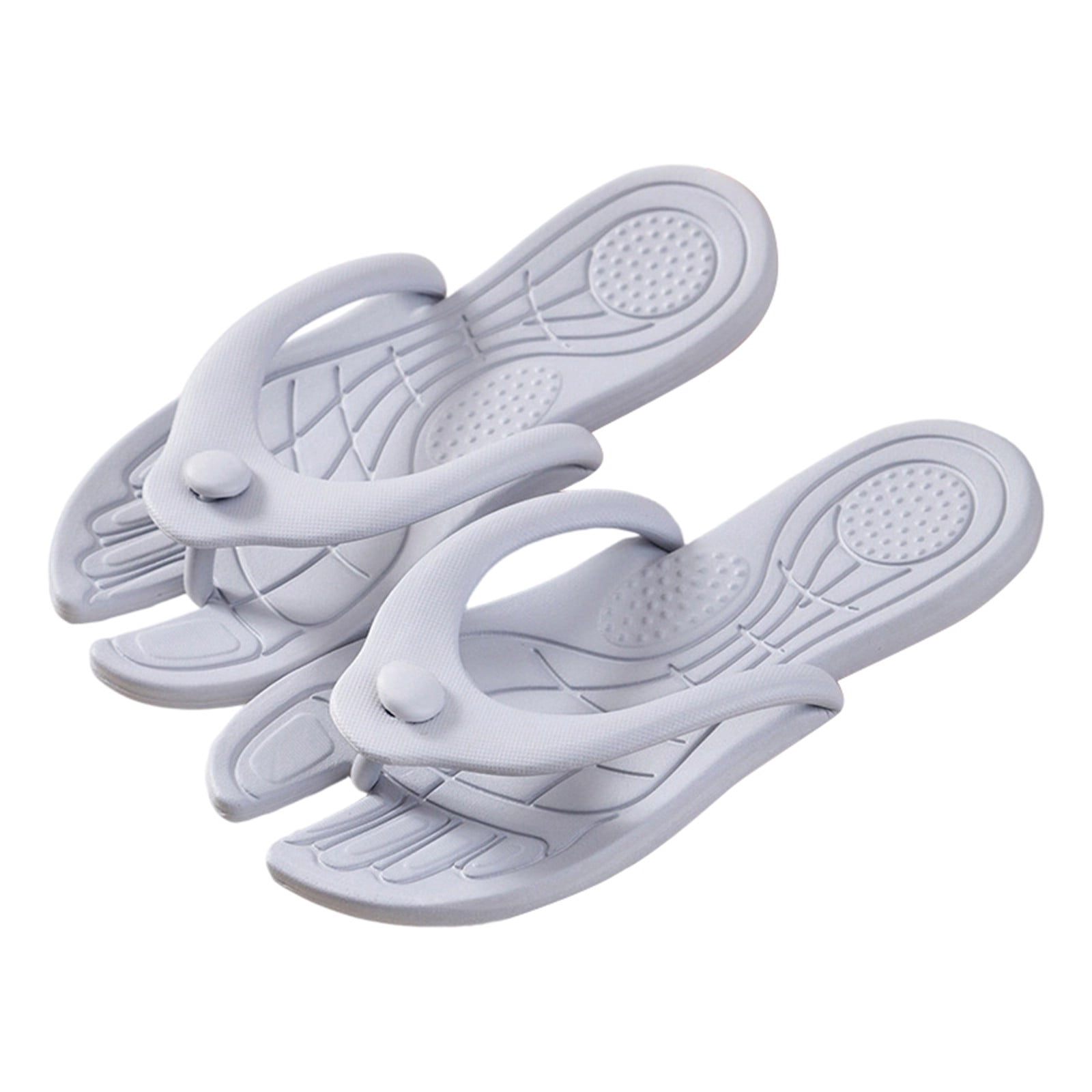Avolia Unisex Adult Shower Sandals Slip-On Rubber-Sole Travel Beach ...
