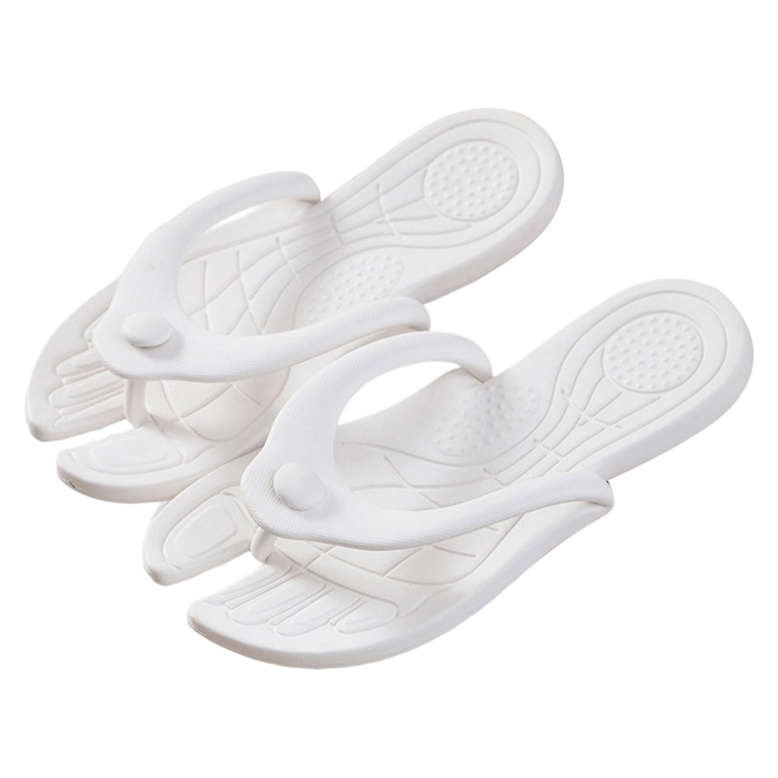Avolia Unisex Adult Shower Sandals Slip-On Rubber-Sole Travel Beach ...