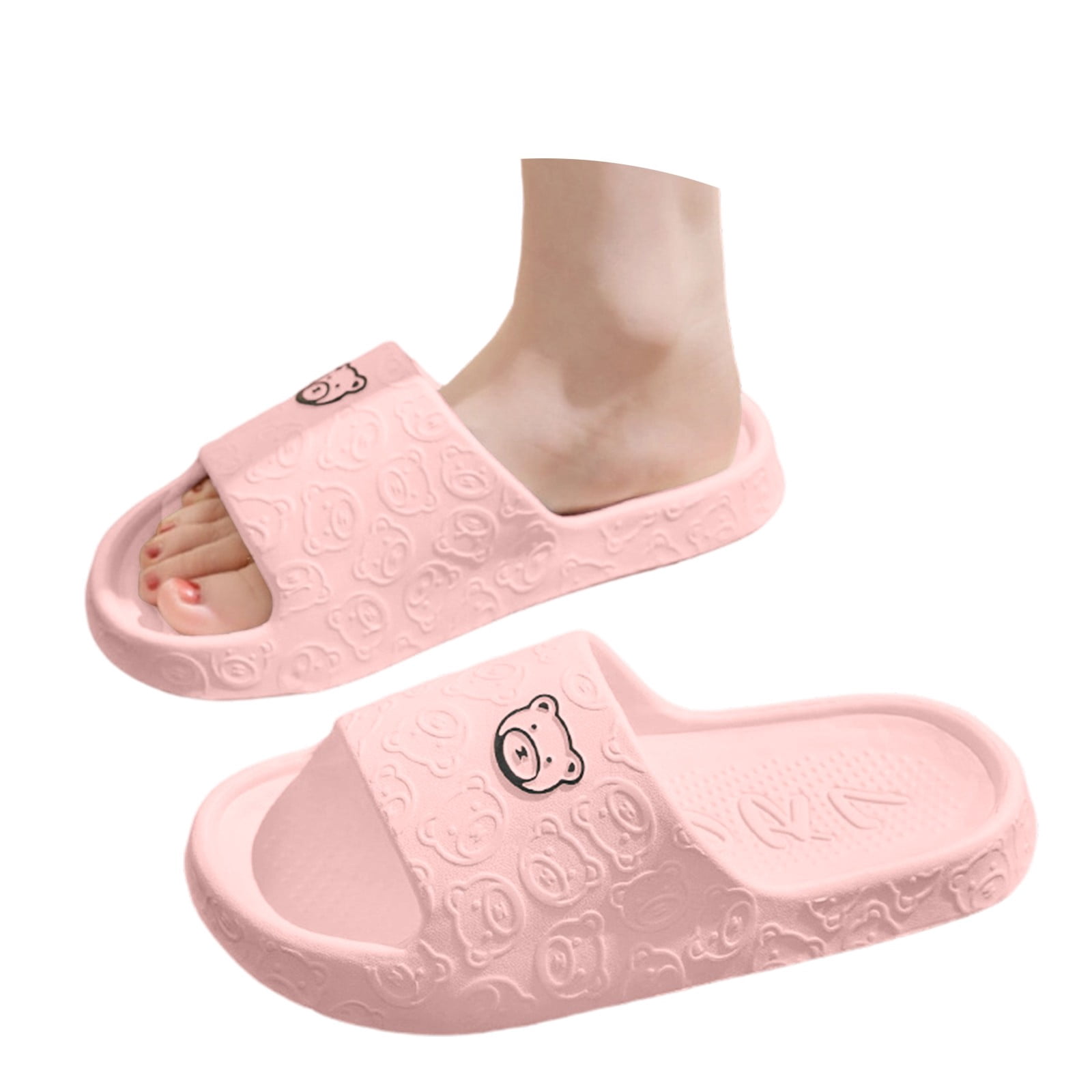 Avolia Unisex Adults Bathroom Slippers Shower Shoes -On Lightweight ...