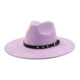 Avolia Unisex Fedora Hat Wide Flat Brim Jazz Style Ethnic Design ...