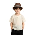 Avolia Unisex Kids Fedora Hat Breathable Polyester Jazz Cap Autumn ...