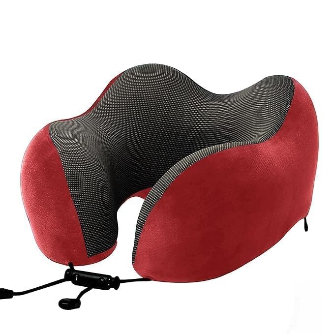 Avolusion Ergonomic Memory Foam Travel Neck Pillow Car Headrest Cushion ...
