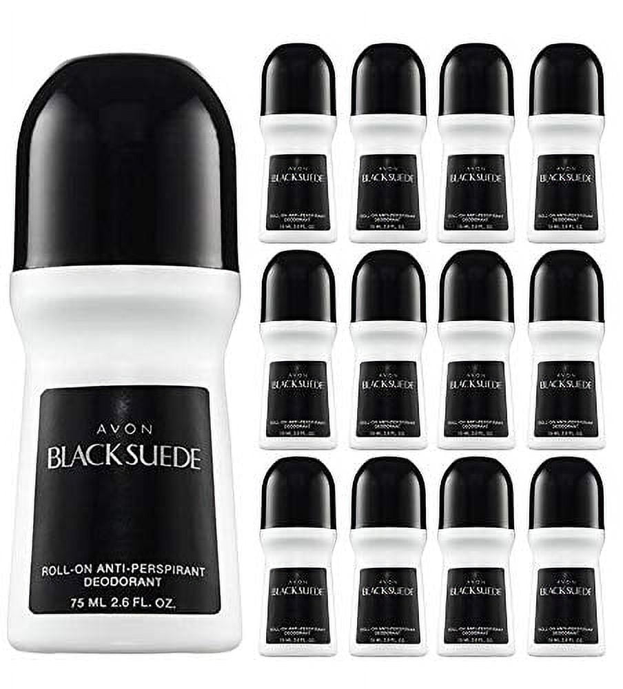 Avon Black Suede Roll-on Antiperspirant Deodorant, Bonus Size 2.6 oz ...
