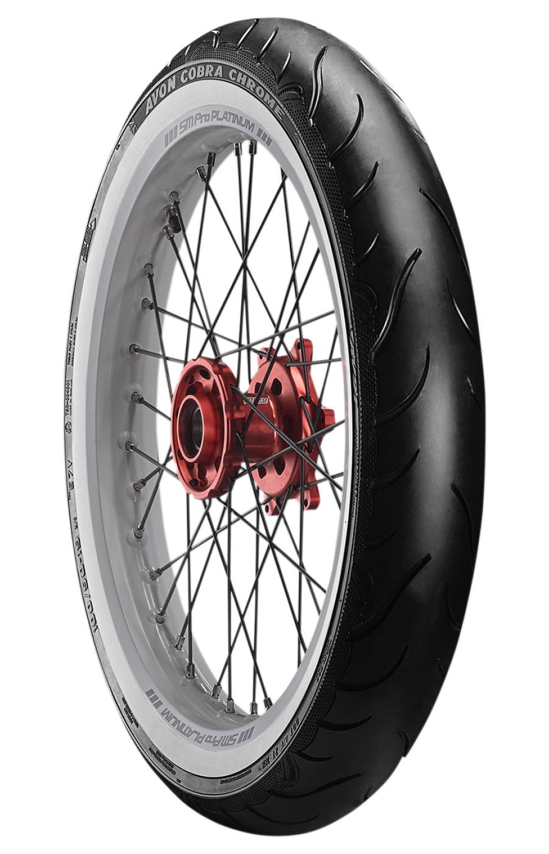 Avon Cobra Chrome AV91 White Wall Front Tire 120/70-21 (638157 ...