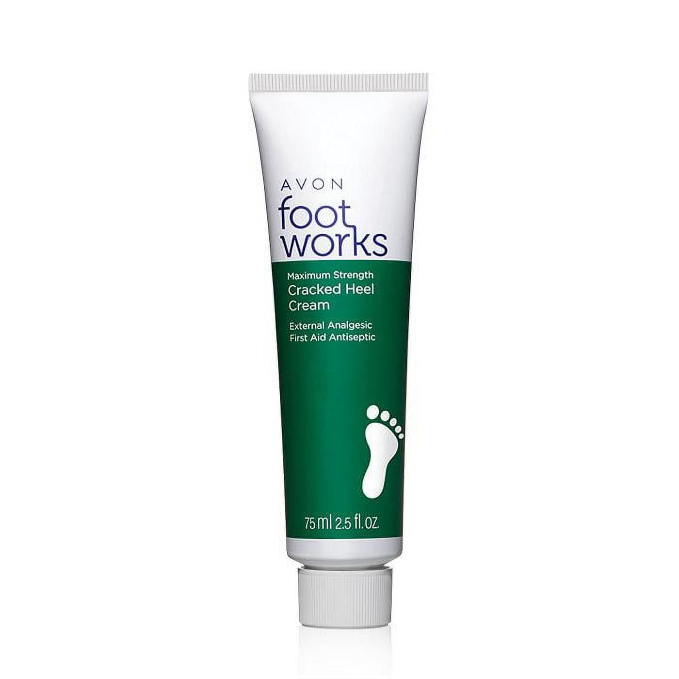 Avon Foot Works Maximum Strength Cracked Heel Cream 2.5 fl oz - Walmart.com