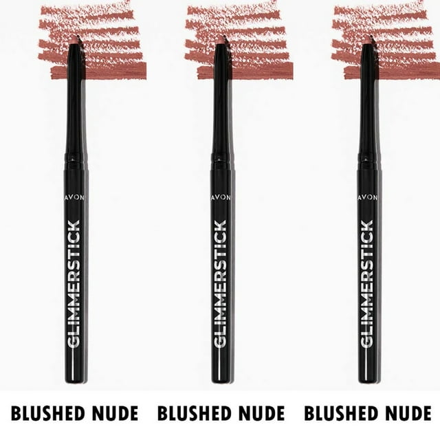 Avon Glimmersticks Retractable Lip Liner / BLUSHED NUDE / SET OF 3 ...