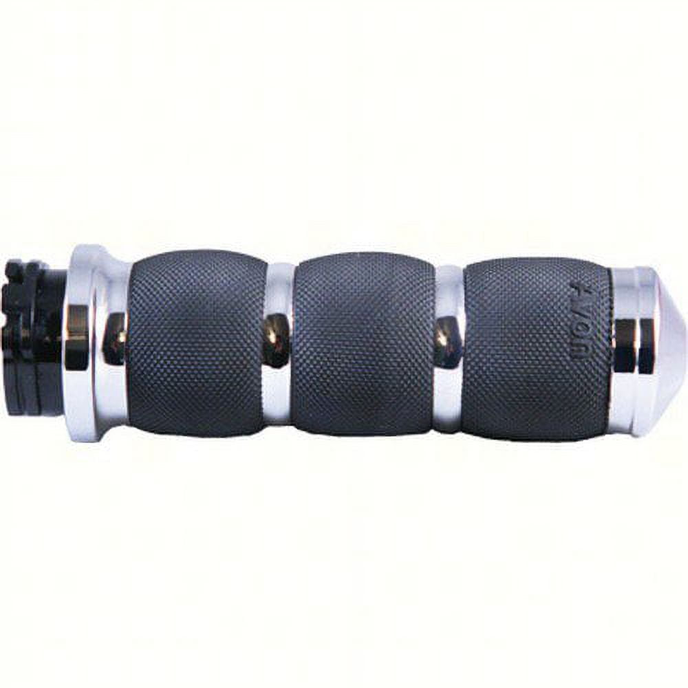Avon Air Cush Heated Chrome 1" Handlebar Grips (AIR-91-FLY-HT ...
