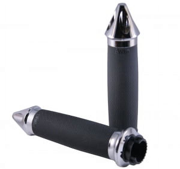 Avon Grips Metric Cruiser Grips with Billet Spiked End Caps and Rings ...